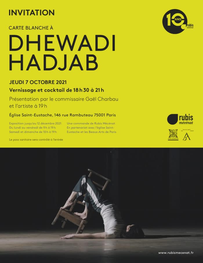 Art contemporain I Carte blanche à Dhewadi Hadjab - Eglise Saint Eustache