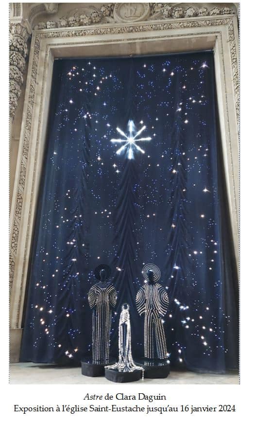 Vernissage de l'oeuvre Astre de Clara Daguin - Eglise Saint Eustache